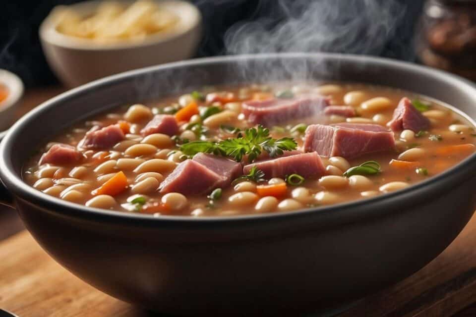 Alton Brown Ham and Bean Soup Recipe - Jane's Kitchen