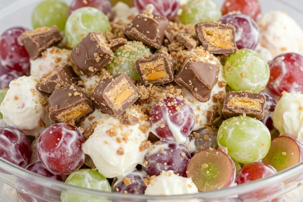 Butterfinger Grape Salad Recipe - Jane's Kitchen