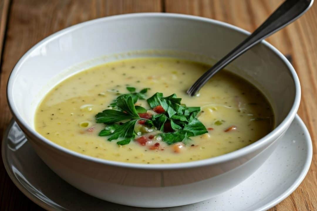 Jamie Oliver Potato Leek Bacon Soup Recipe - Jane's Kitchen